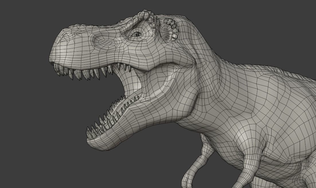 3D model Tyrannosaurus Rex Animated and Rigged VR / AR / low-poly ...