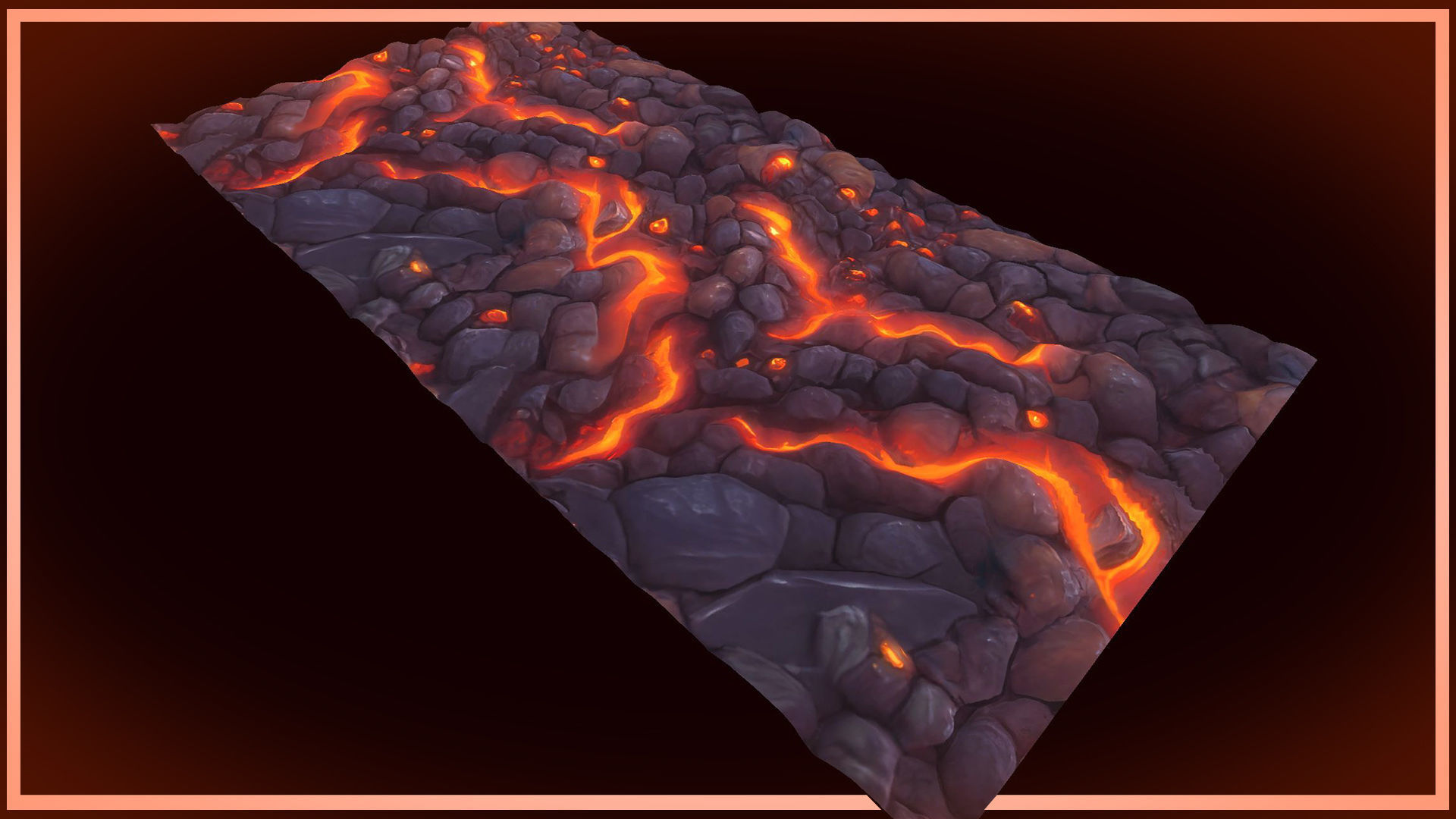 Texture Lava and Rocks 20 TEXTURES Hand-painted Seamless VR / AR / low ...