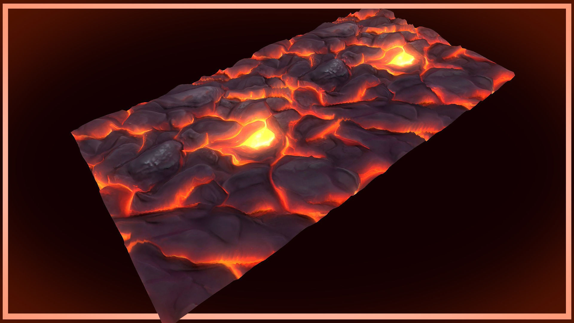 Texture Lava and Rocks 20 TEXTURES Hand-painted Seamless VR / AR / low ...