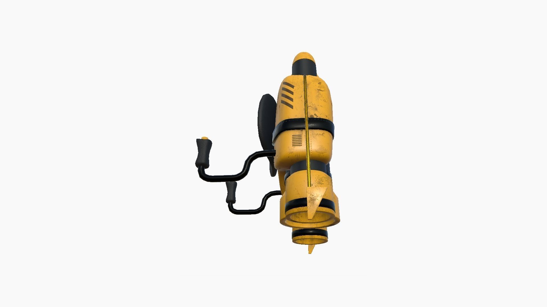 3D model Jetpack D03 Yellow Black - SciFi Character Design VR / AR ...