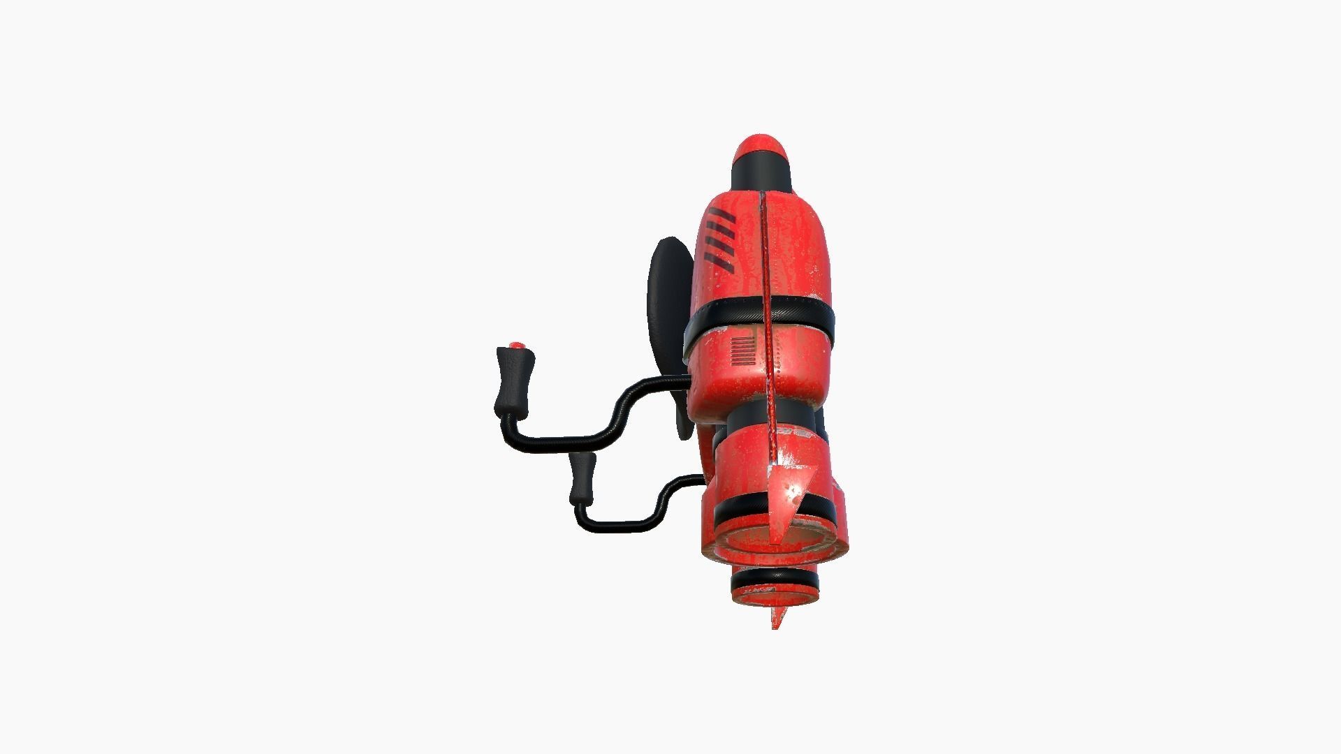3D model Jetpack D04 Red Black - SciFi Character Design VR / AR / low ...