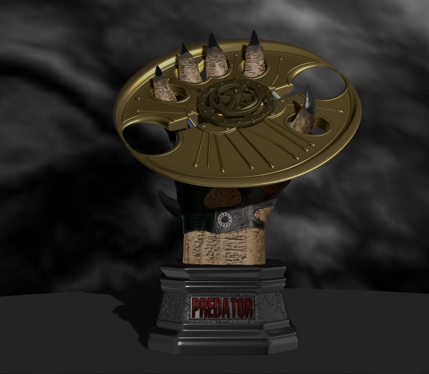 Predator 2 Smart Disc with Hand File STL OBJ for 3D Printing 3D model ...