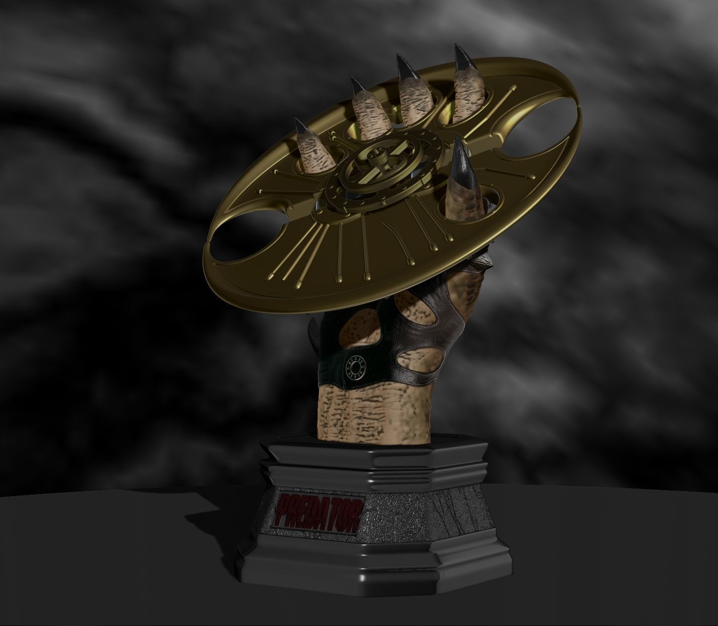 Predator 2 Smart Disc with Hand File STL OBJ for 3D Printing 3D model ...