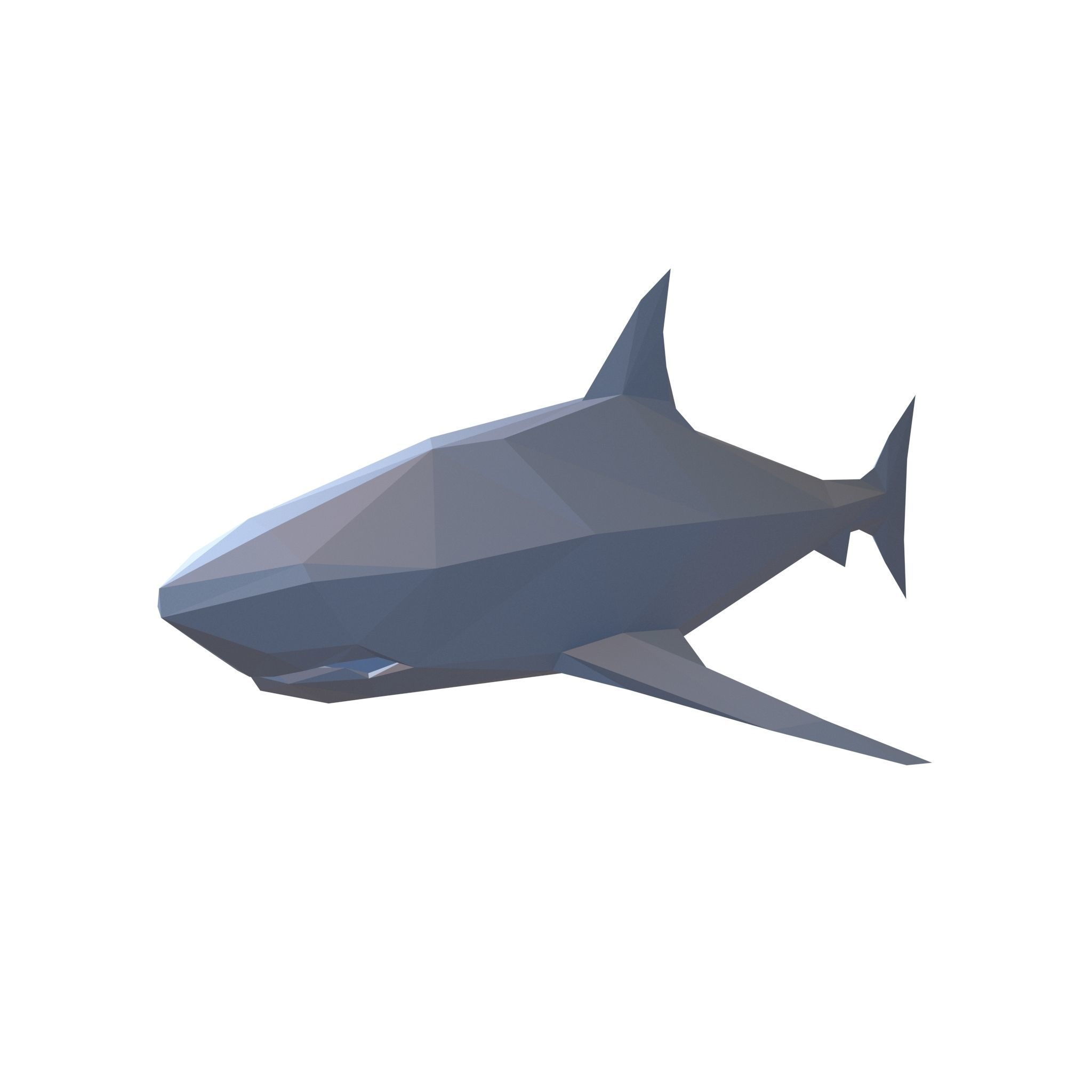 3D model Low Poly Shark v1 005 VR / AR / low-poly | CGTrader