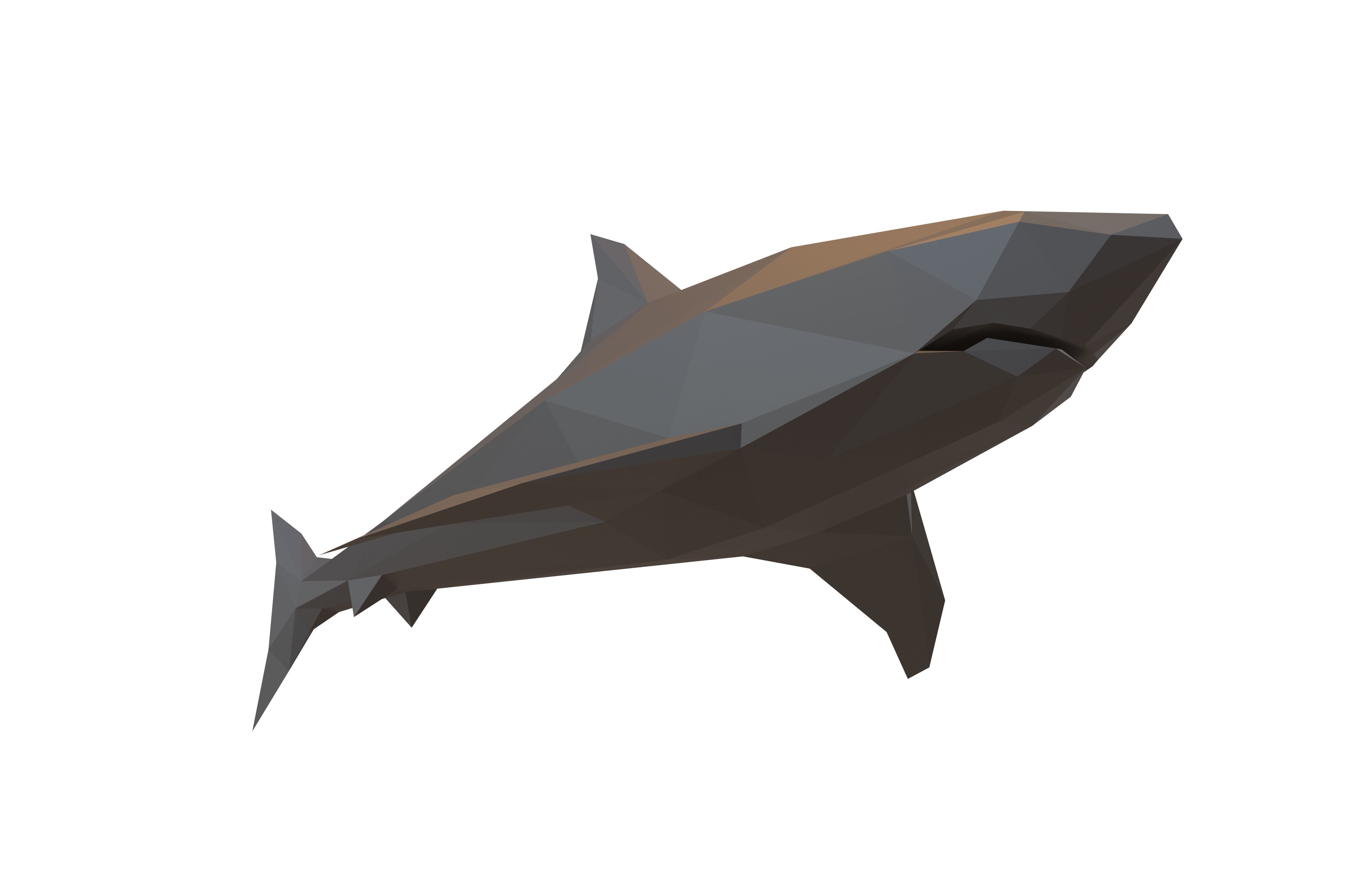 3D model Low Poly Shark v1 006 VR / AR / low-poly | CGTrader