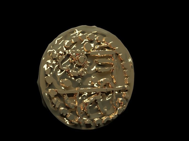 ch shivaji maharaj coin hon 3D model | CGTrader