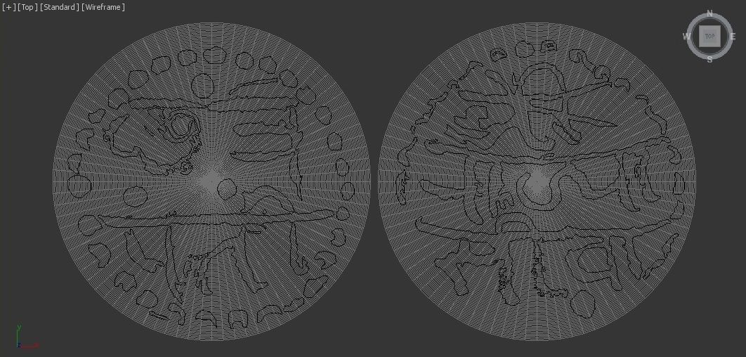 ch shivaji maharaj coin hon 3D model | CGTrader