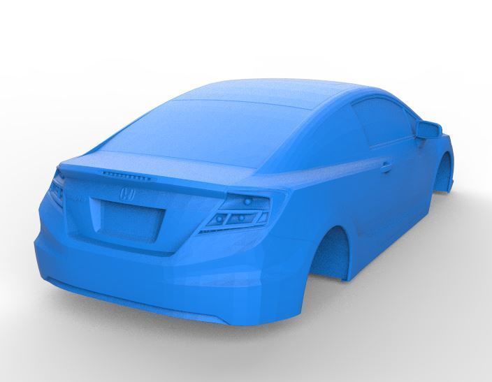 HONDA CIVIC SI 2013 COUPE STL FILE 3D model 3D printable | CGTrader