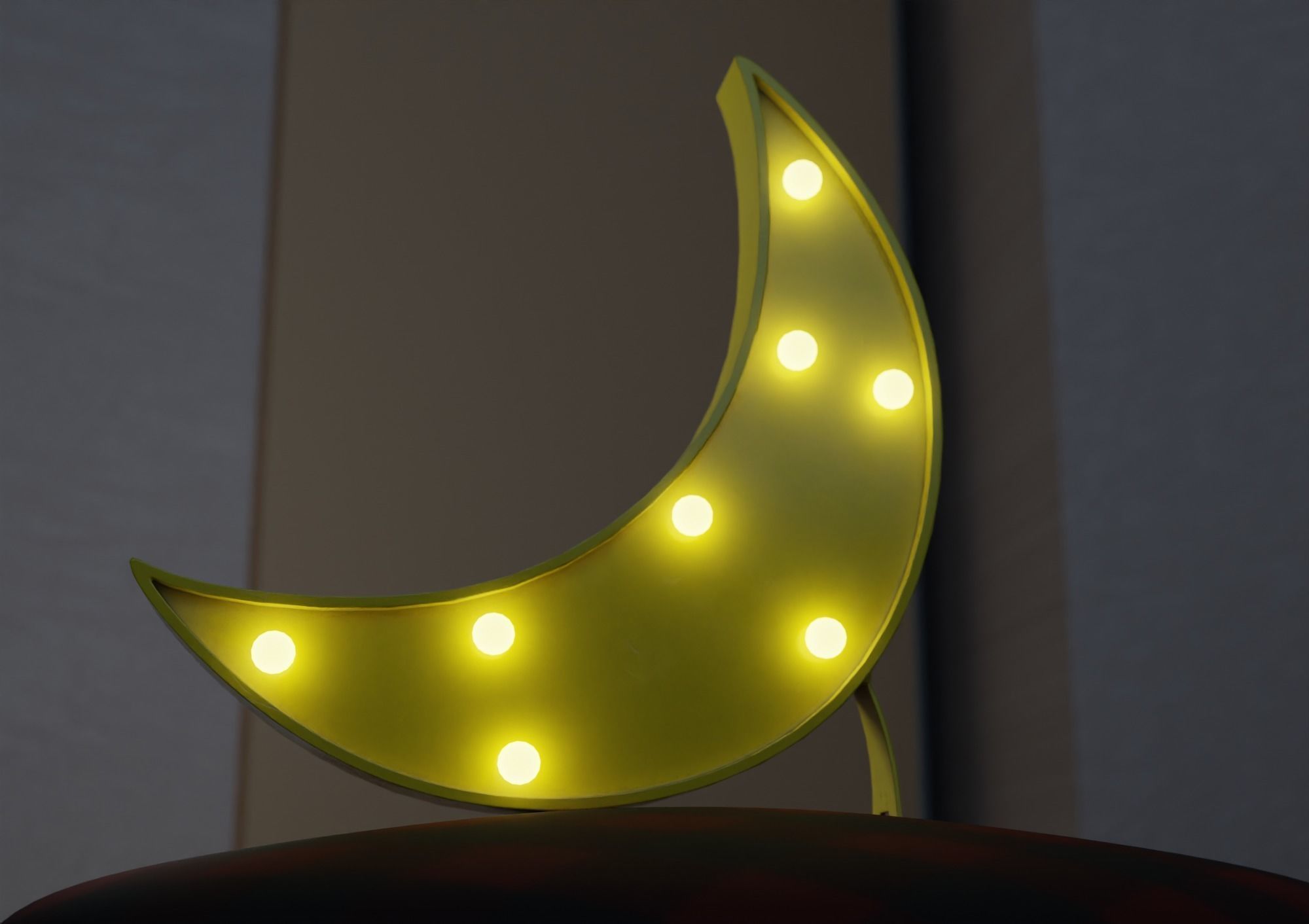 Moon-shaped Nightlight free VR / AR / low-poly 3D model | CGTrader