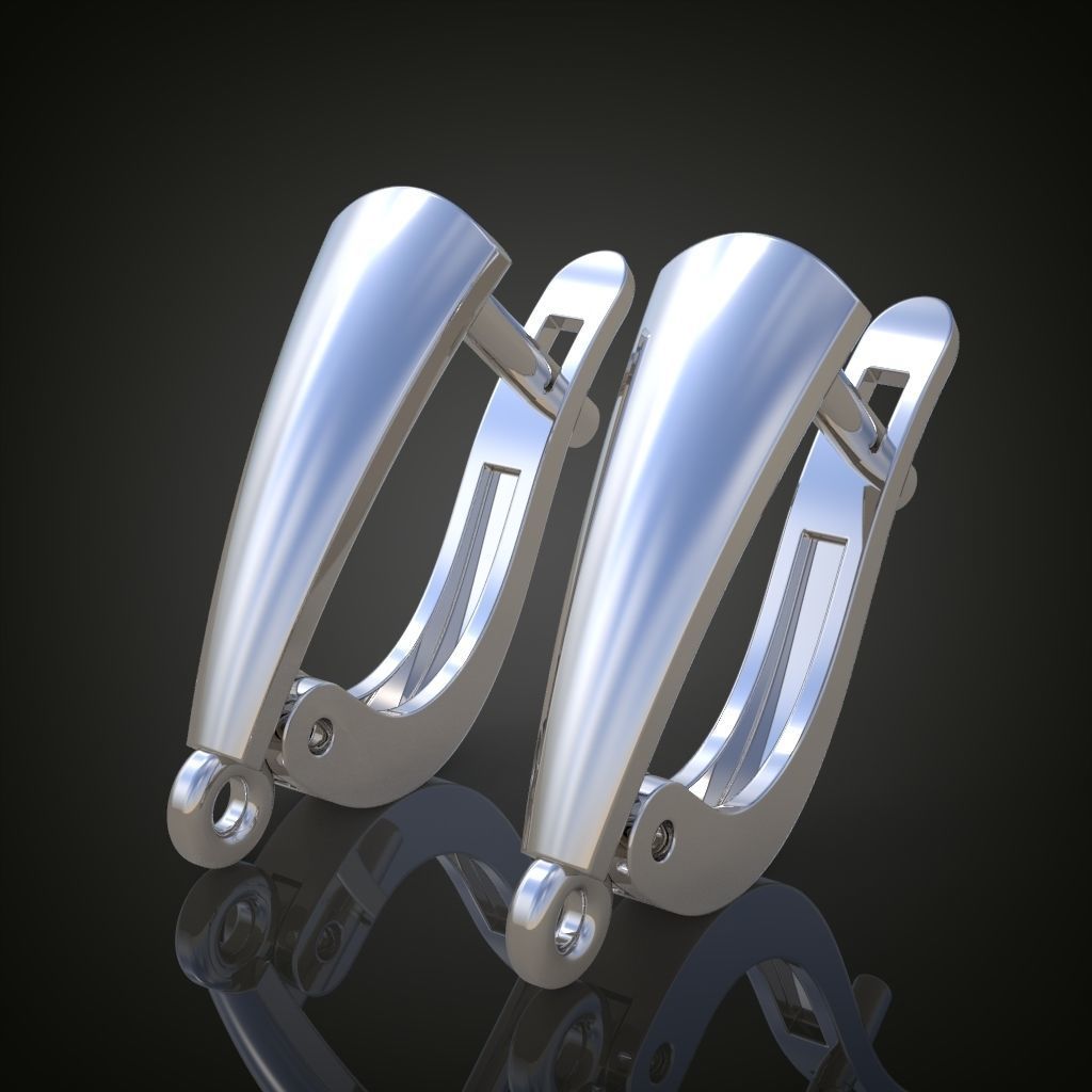 Earring 3D model 3D printable model 0112 3D model 3D printable | CGTrader