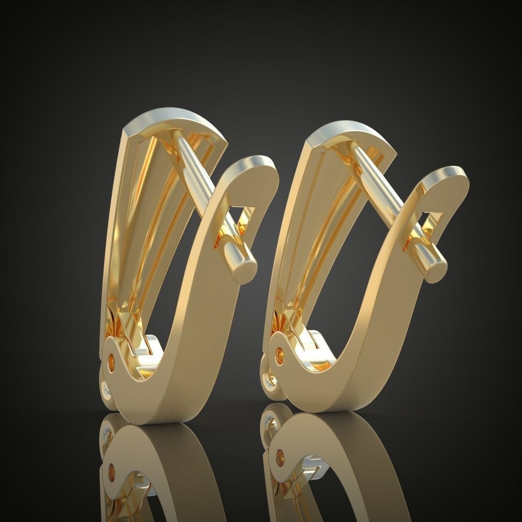 Earring 3D model 3D printable model 0112 3D model 3D printable | CGTrader