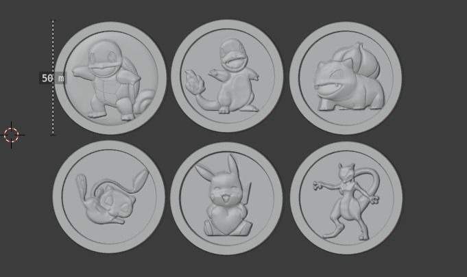 POKEMON COIN 3D model 3D printable | CGTrader