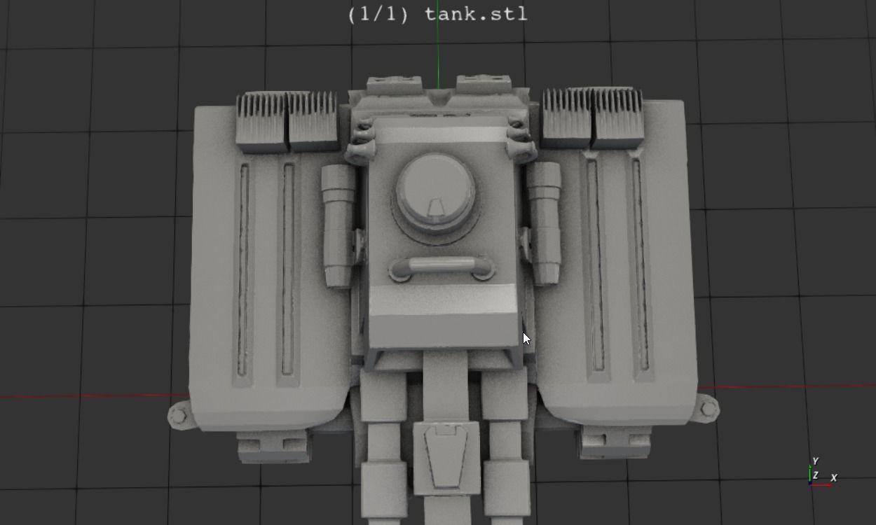 sci fi electronic tank 3D model 3D printable | CGTrader