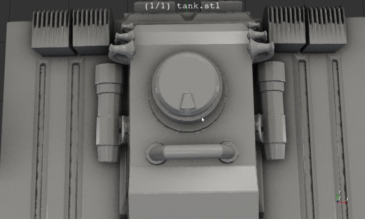 sci fi electronic tank 3D model 3D printable | CGTrader
