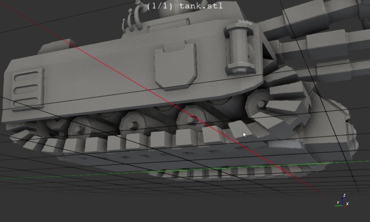 sci fi electronic tank 3D model 3D printable | CGTrader