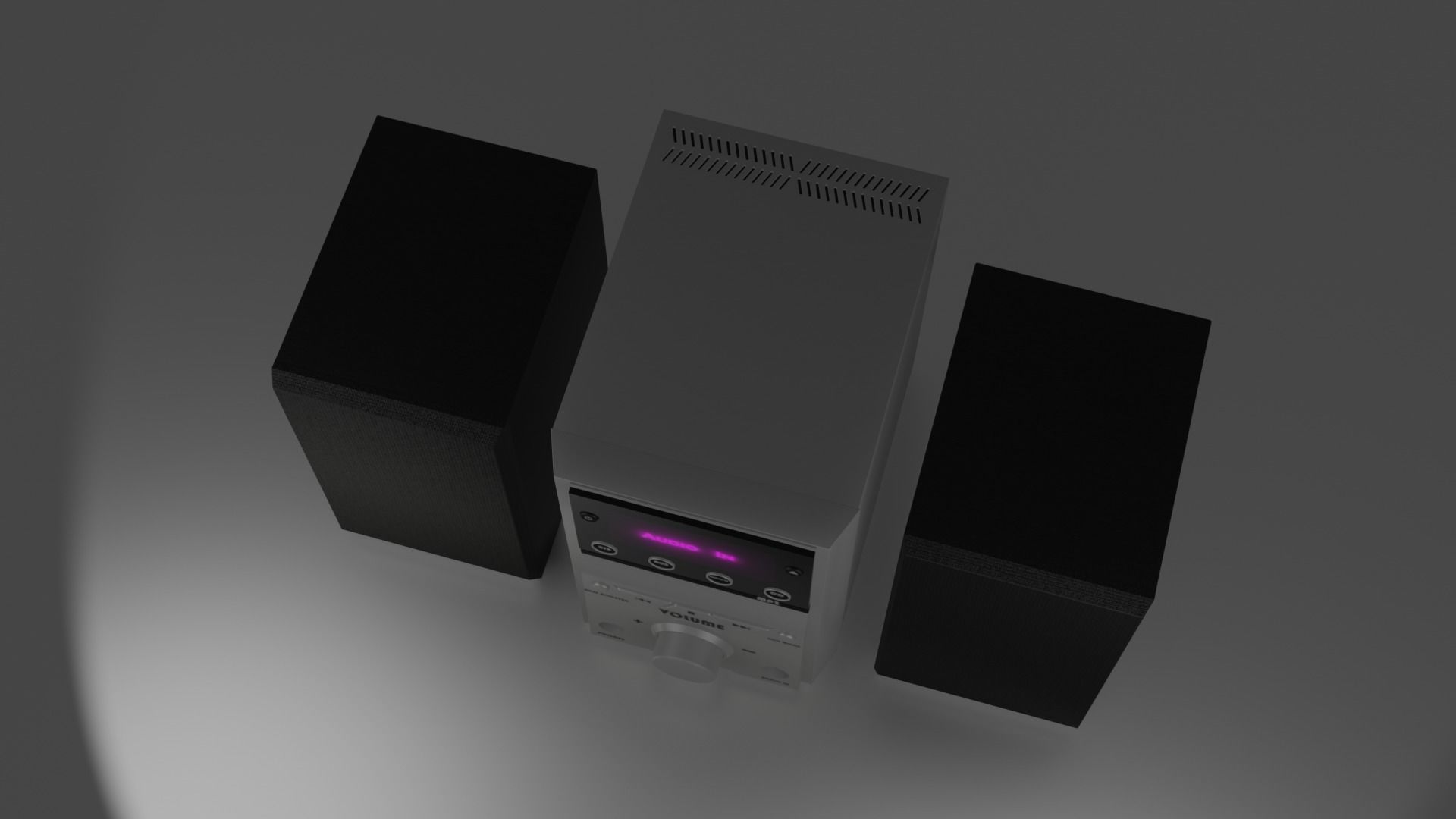 3D model AudioBox speaker system VR / AR / low-poly | CGTrader