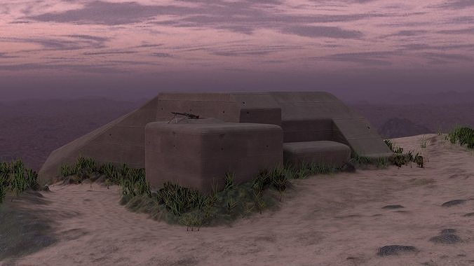 WWII Bunker German Regelbau free 3D model | CGTrader