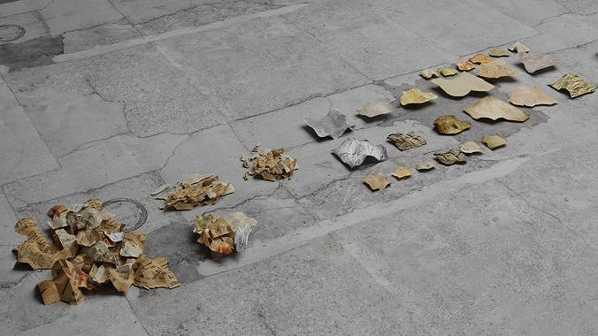 3D model Postapocalyptic paper trash VR / AR / low-poly | CGTrader