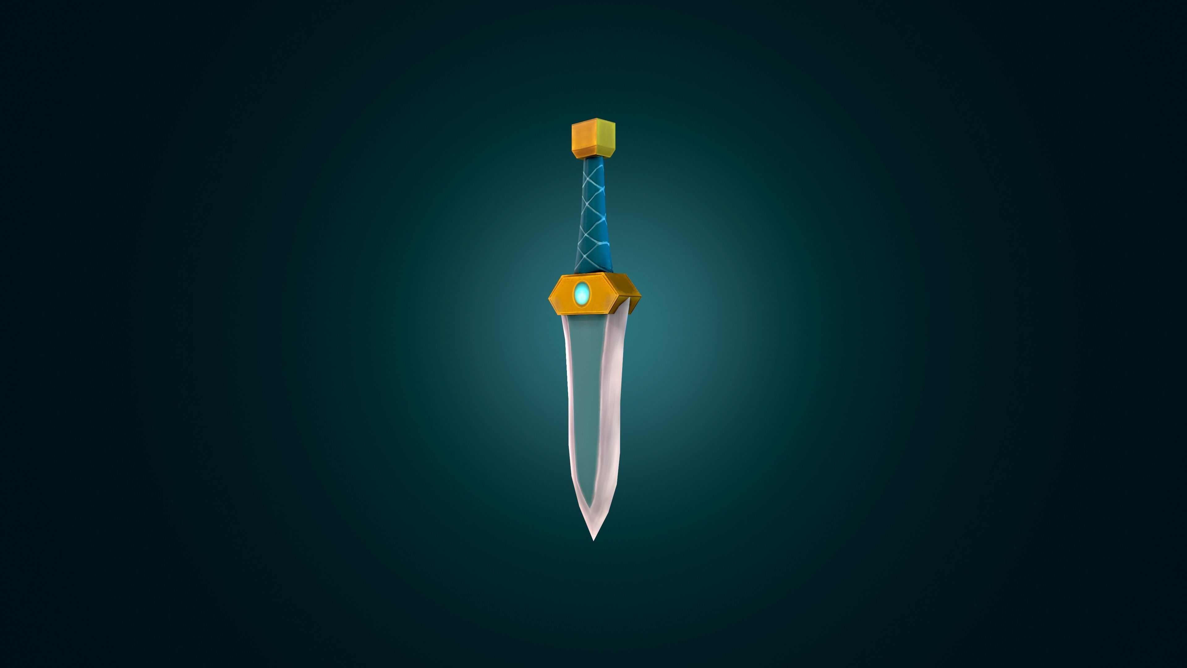 3D model Stylized Dagger - Handpainted RPG Low-Poly Game Ready 3D model ...