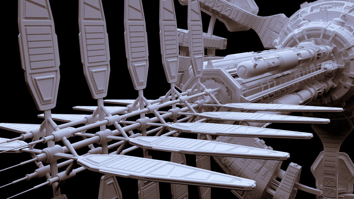Futuristic Sci-Fi Zeneth Station 3D model | CGTrader
