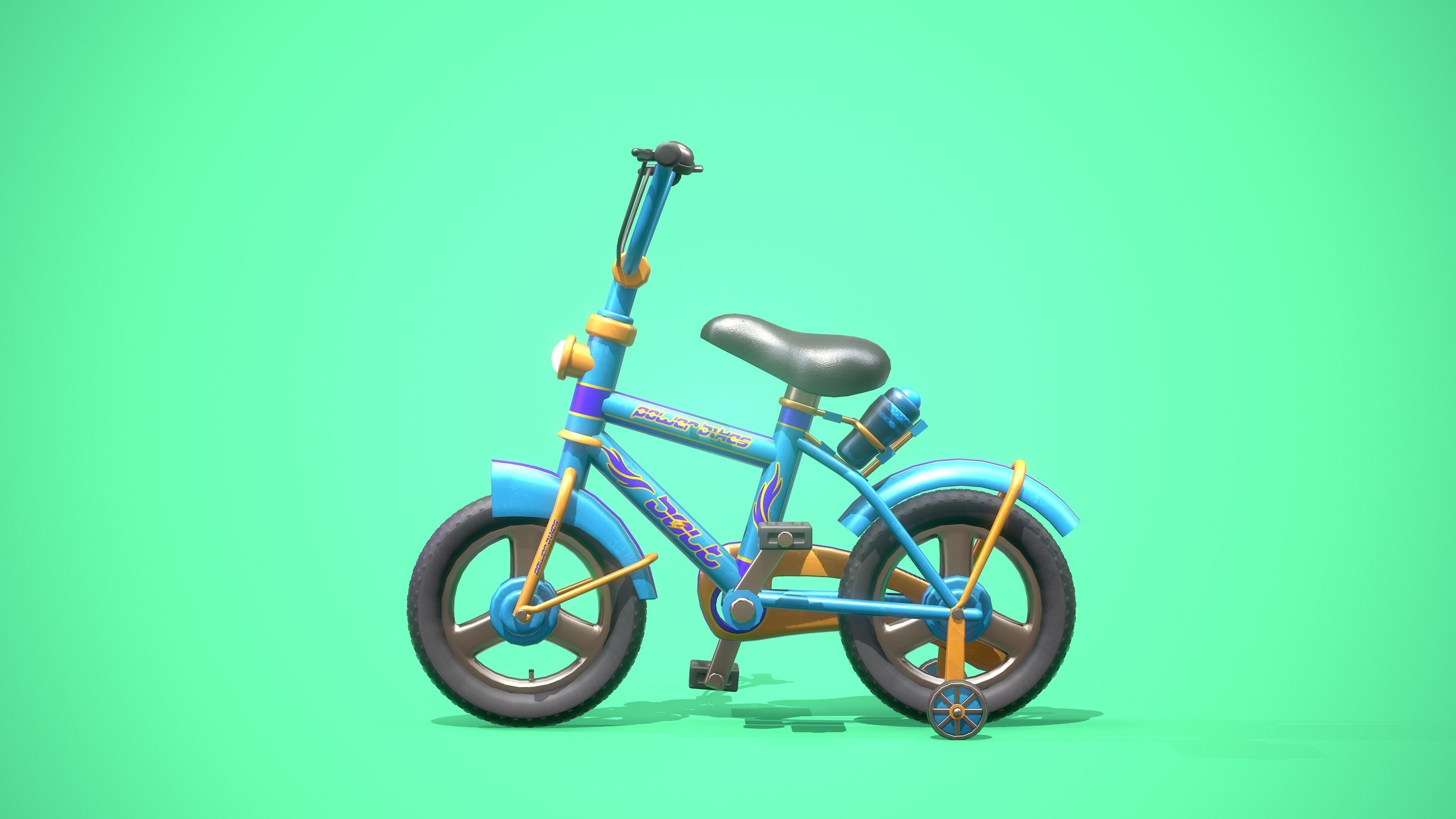 3D Model Collection Low Poly Cartoony Bicycle Pack for Ar Vr and Games ...
