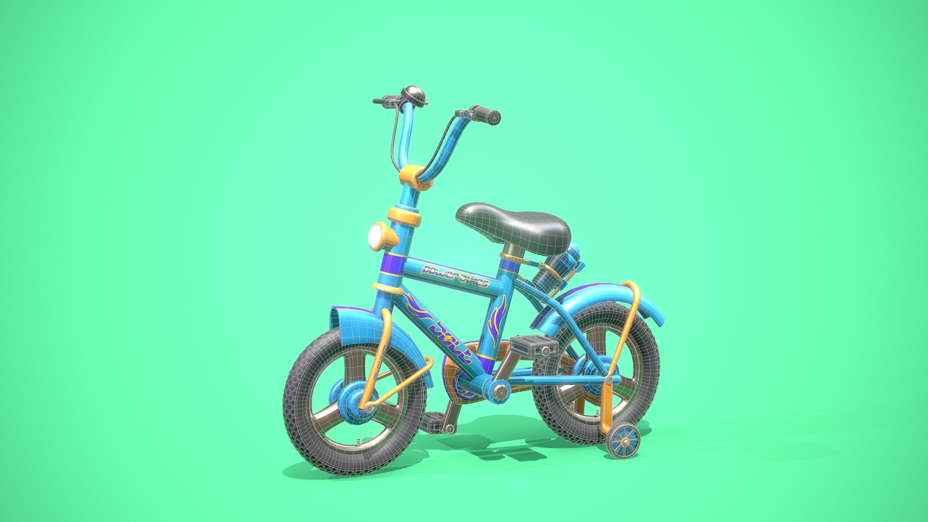 3D Model Collection Low Poly Cartoony Bicycle Pack for Ar Vr and Games ...