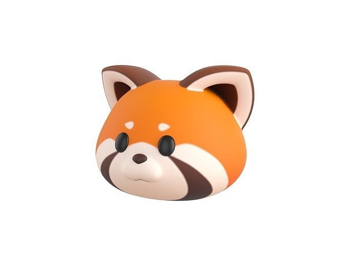 Prop170 Red Panda Head 3D model | CGTrader