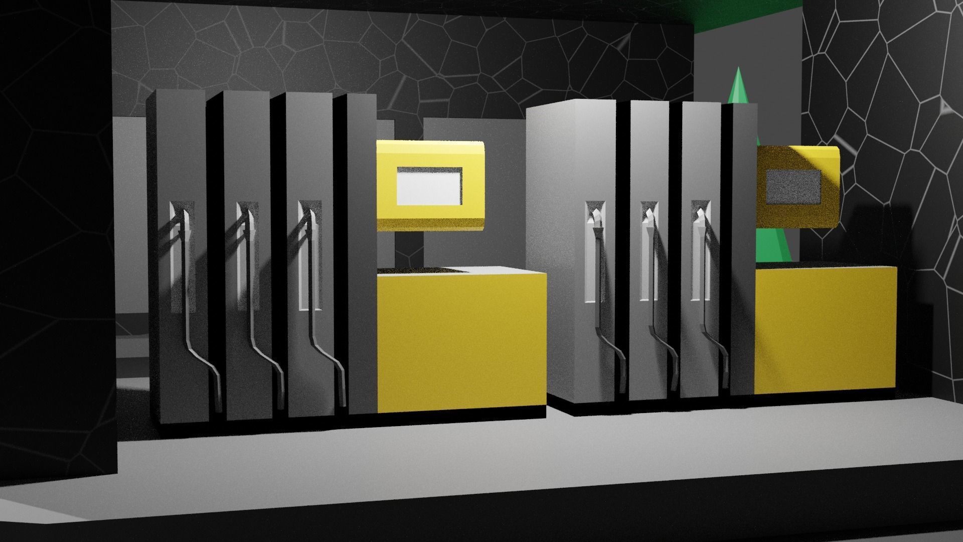 3D model Gas Stantion VR / AR / low-poly | CGTrader