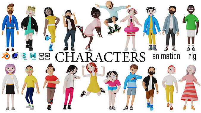 3d Animation Characters Design