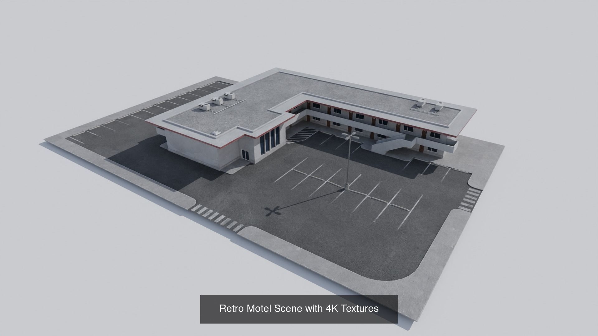 Motel Scene and Props Collection 4K Textures VR / AR / low-poly | CGTrader