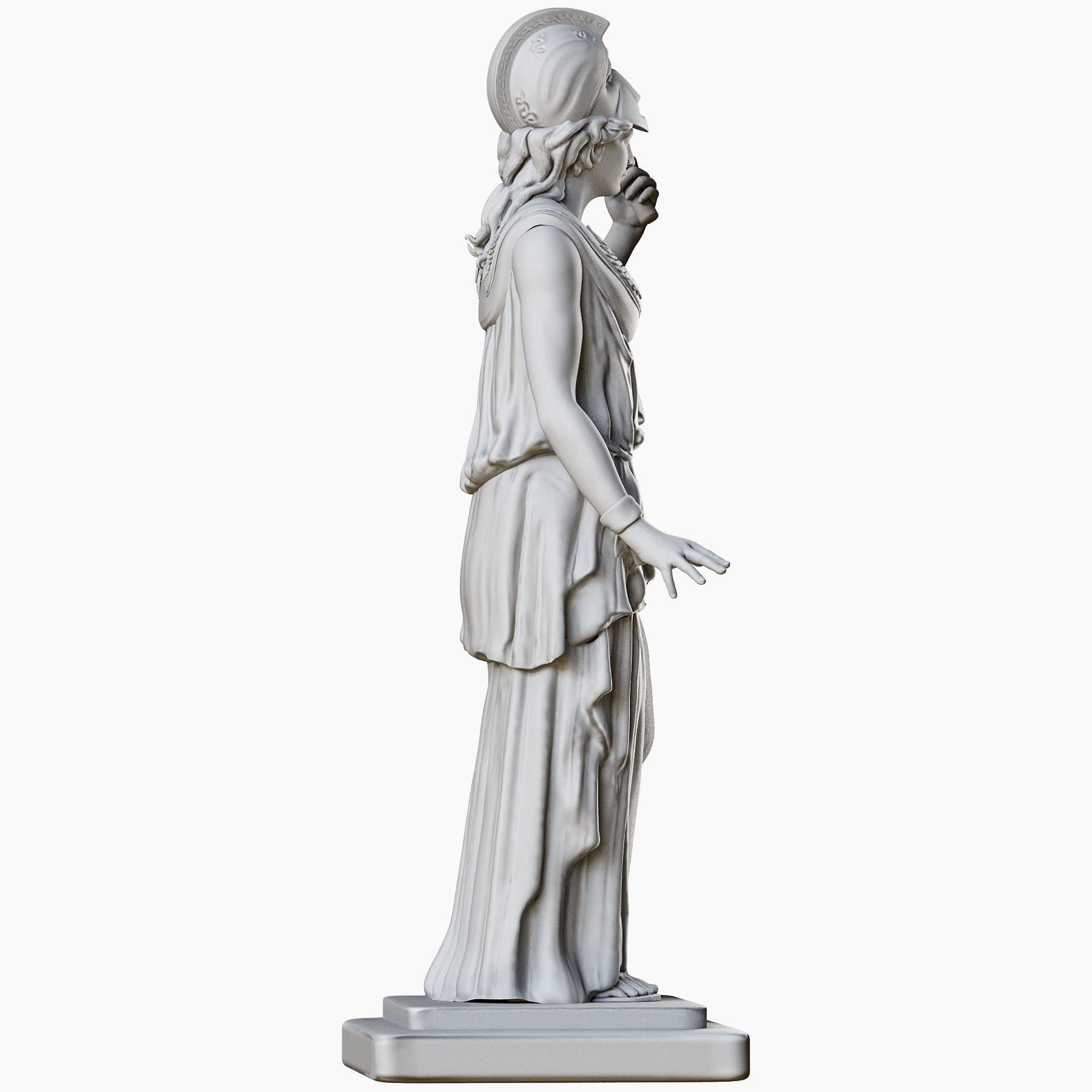 Afina statue of greek goddess 3D model 3D printable | CGTrader