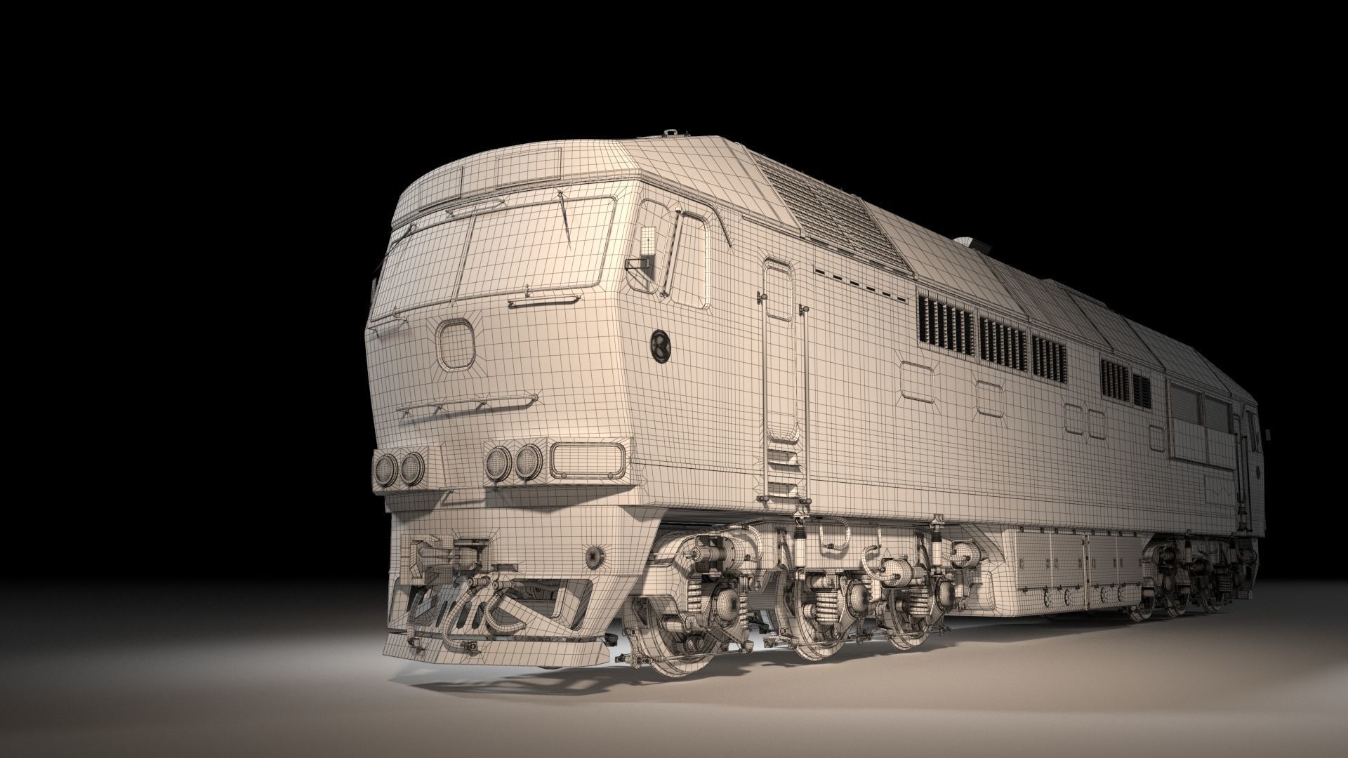 Diesel Locomotive TEP70 3D model | CGTrader