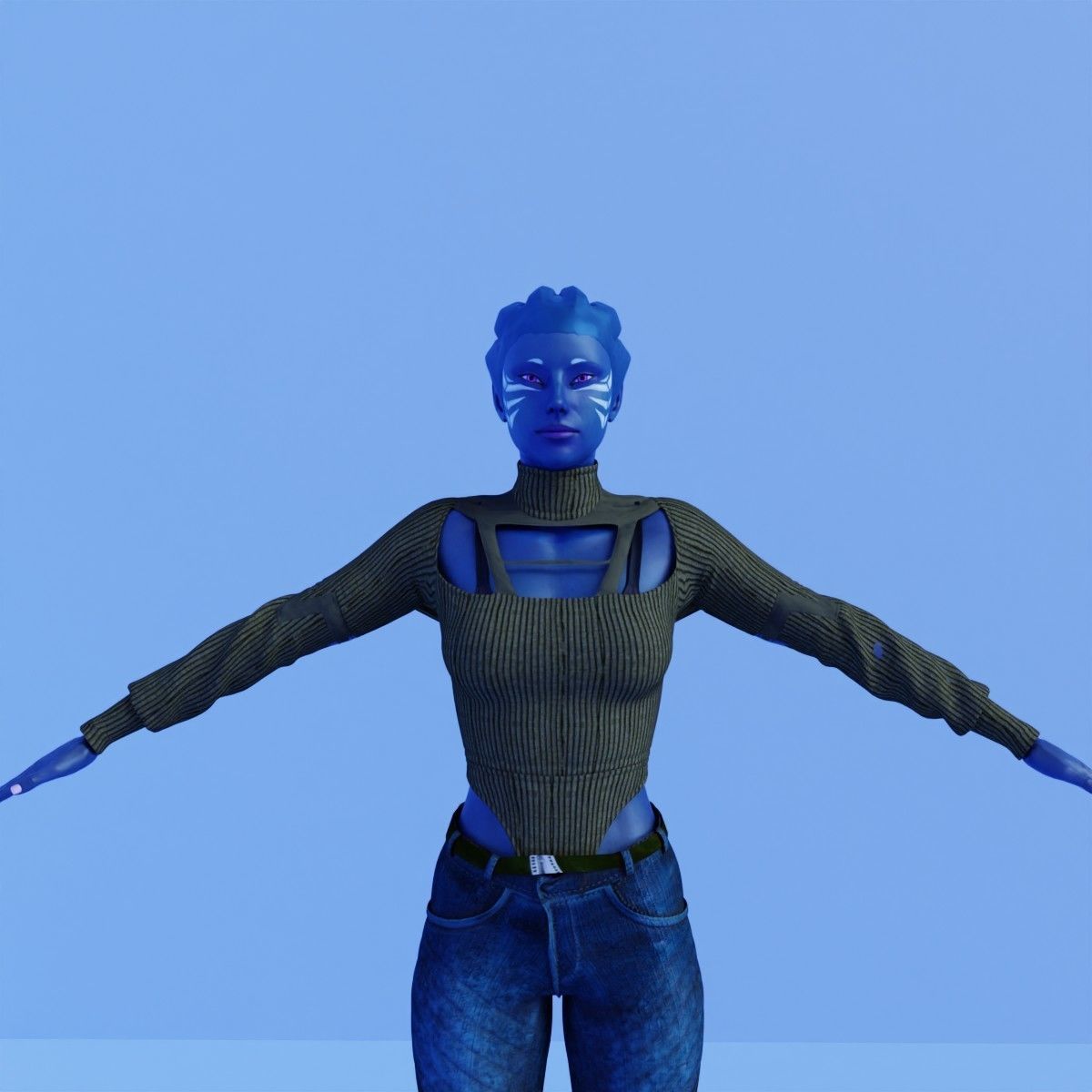 rendered in blander 3D model rigged | CGTrader