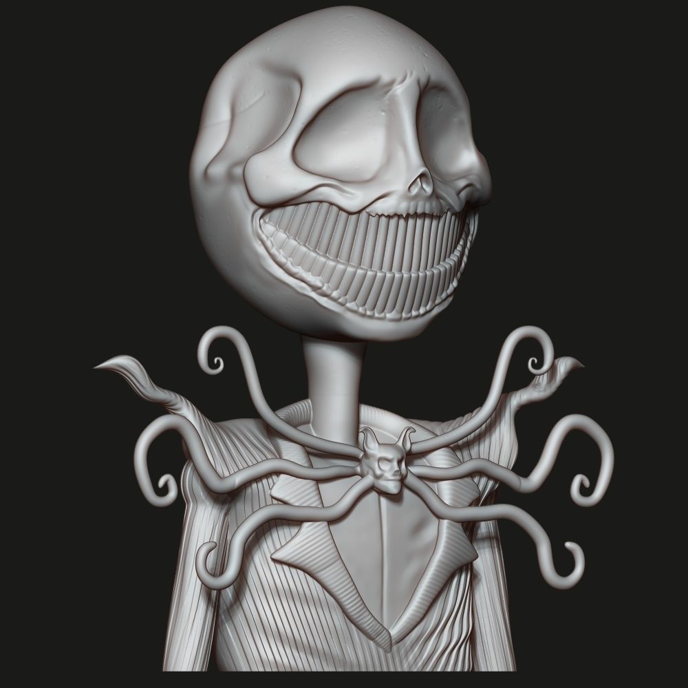 Skull Bust skeleton 3D model 3D printable | CGTrader