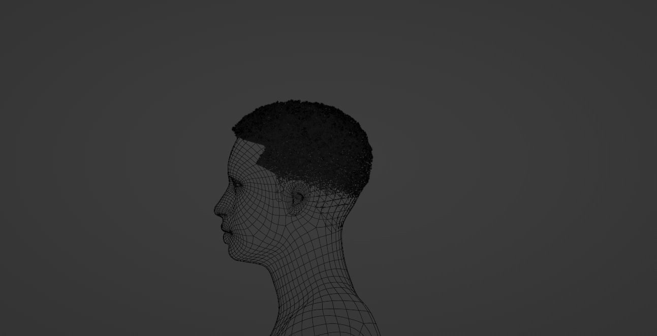 Fade Hair 3D model | CGTrader