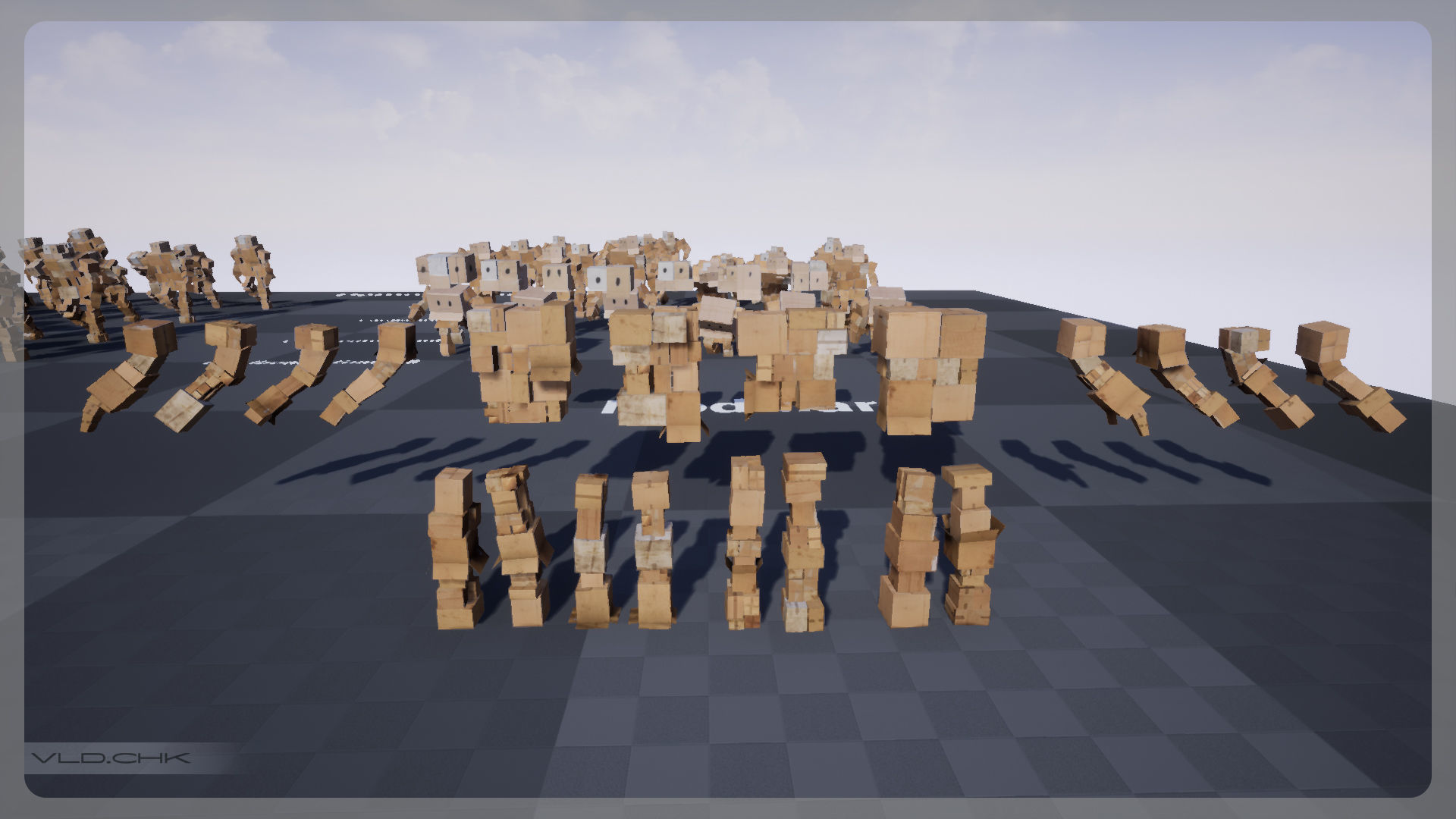 3D model Cardboard Giant Army VR / AR / low-poly | CGTrader