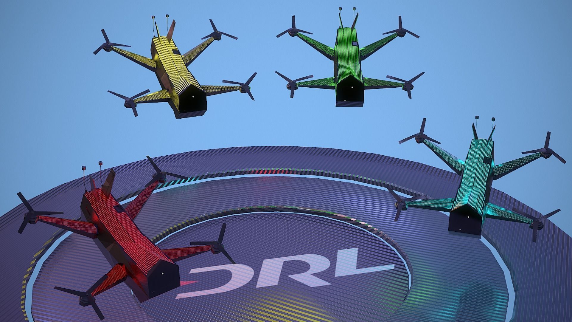 3D model DRL Racer Drone VR / AR / low-poly | CGTrader