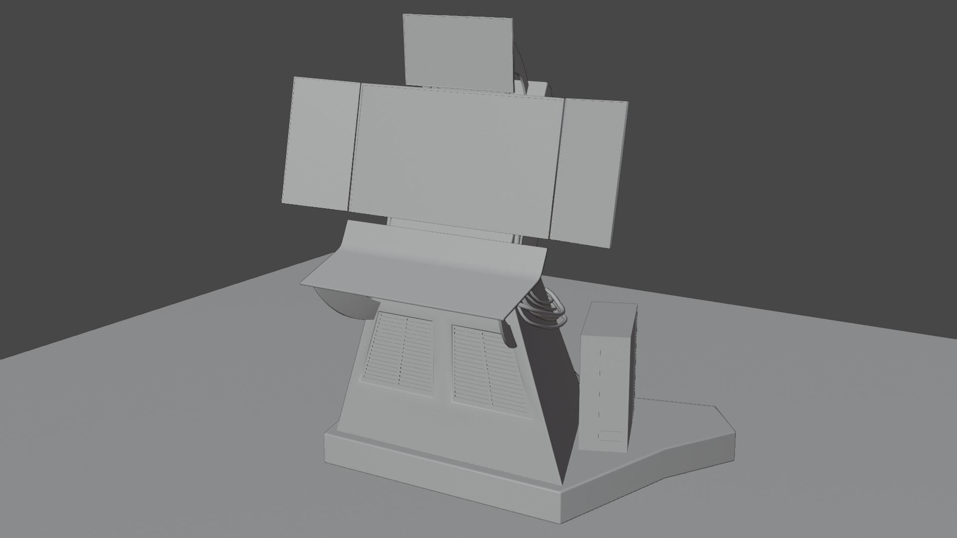3D model Science Fiction Computer Console VR / AR / low-poly | CGTrader