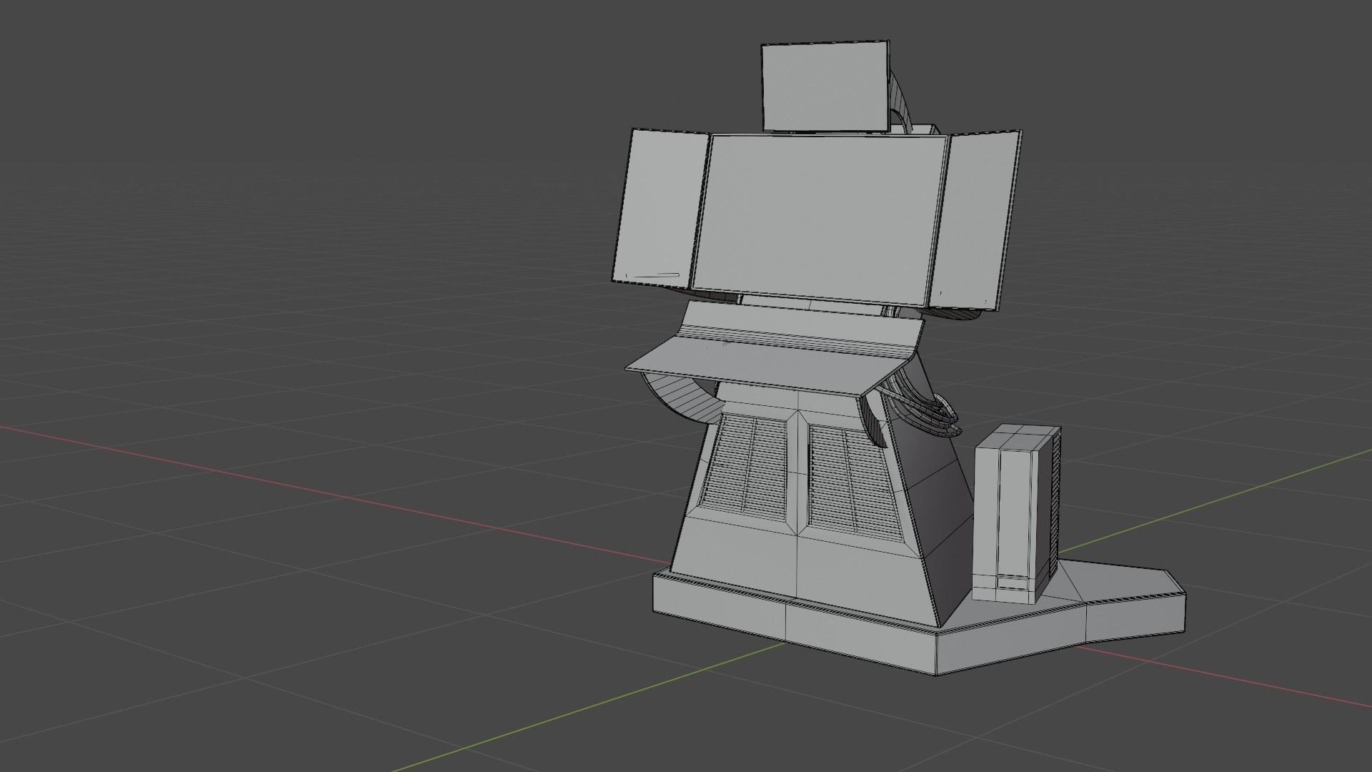 3D model Science Fiction Computer Console VR / AR / low-poly | CGTrader