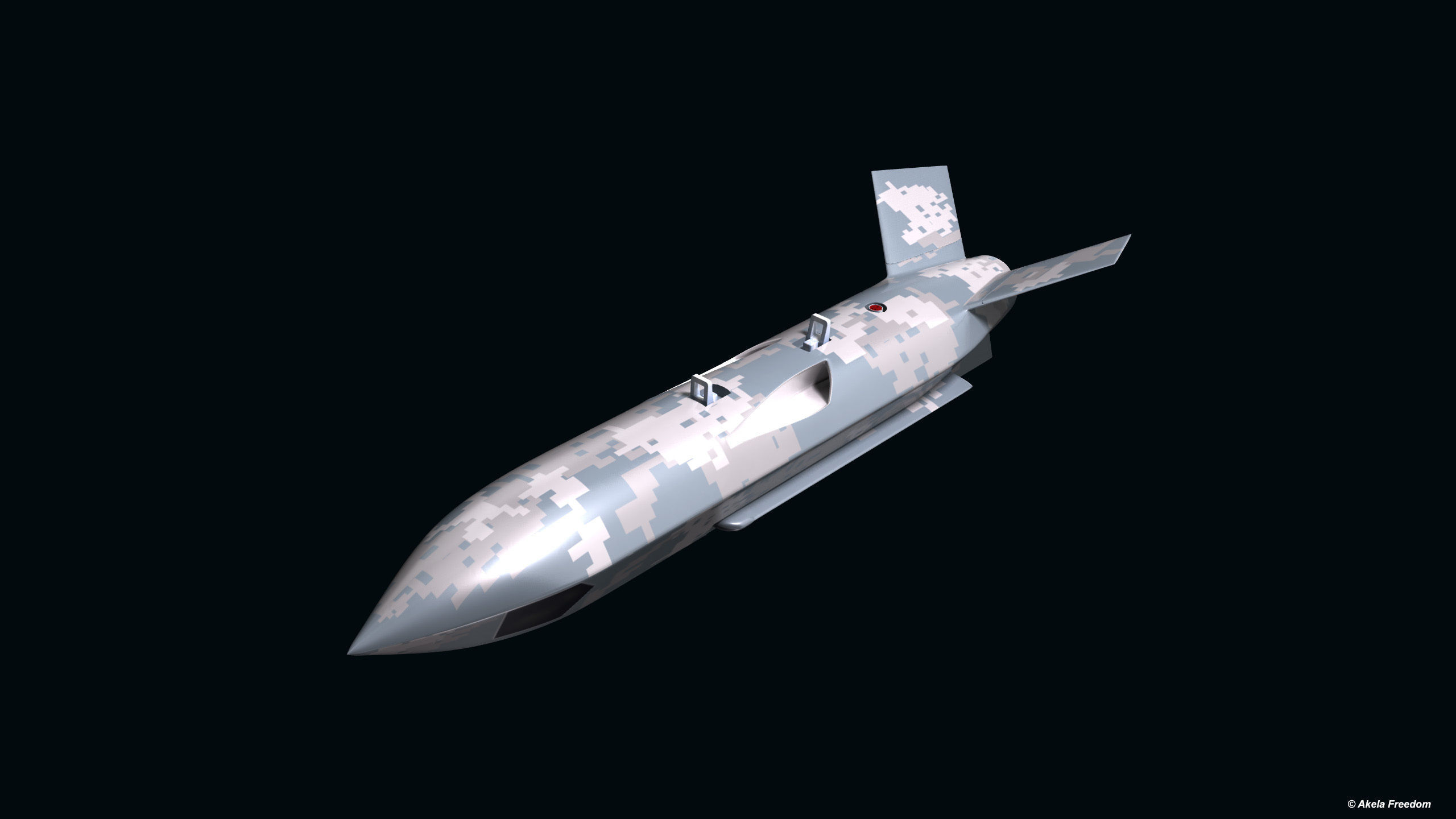 Speed Racer UAV 3D model animated | CGTrader