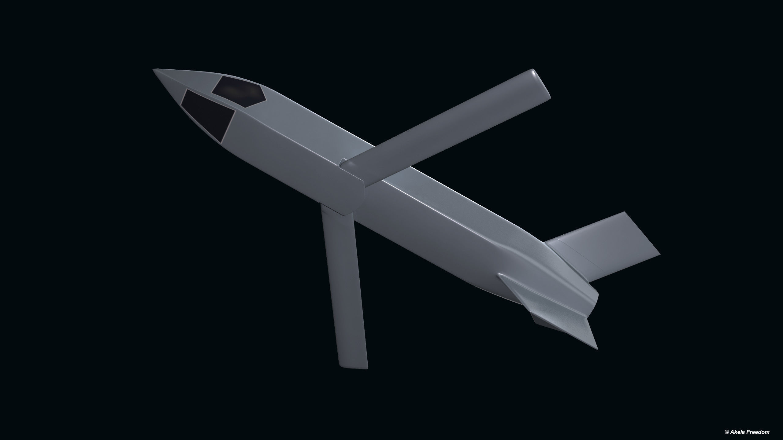 Speed Racer UAV 3D model animated | CGTrader