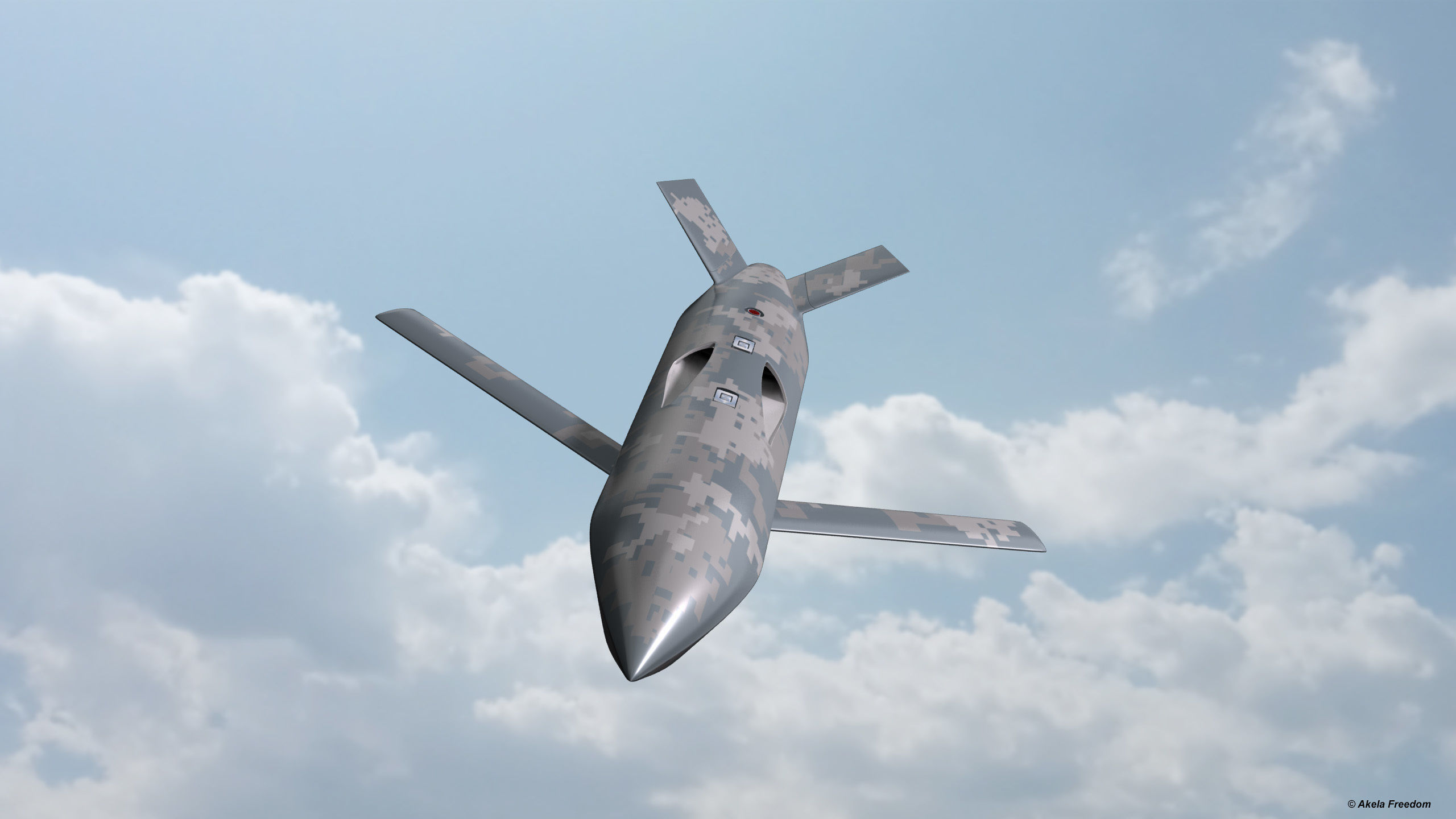 Speed Racer UAV 3D model animated | CGTrader