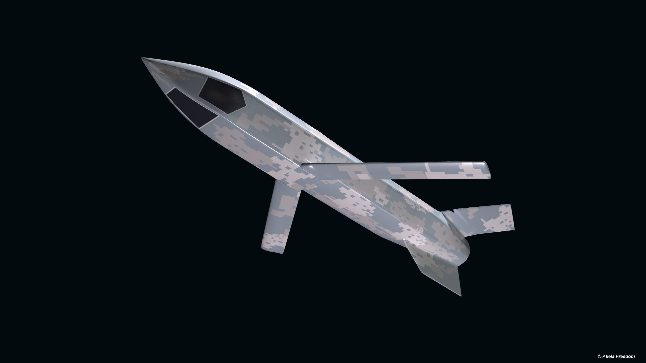 Speed Racer UAV 3D model animated | CGTrader