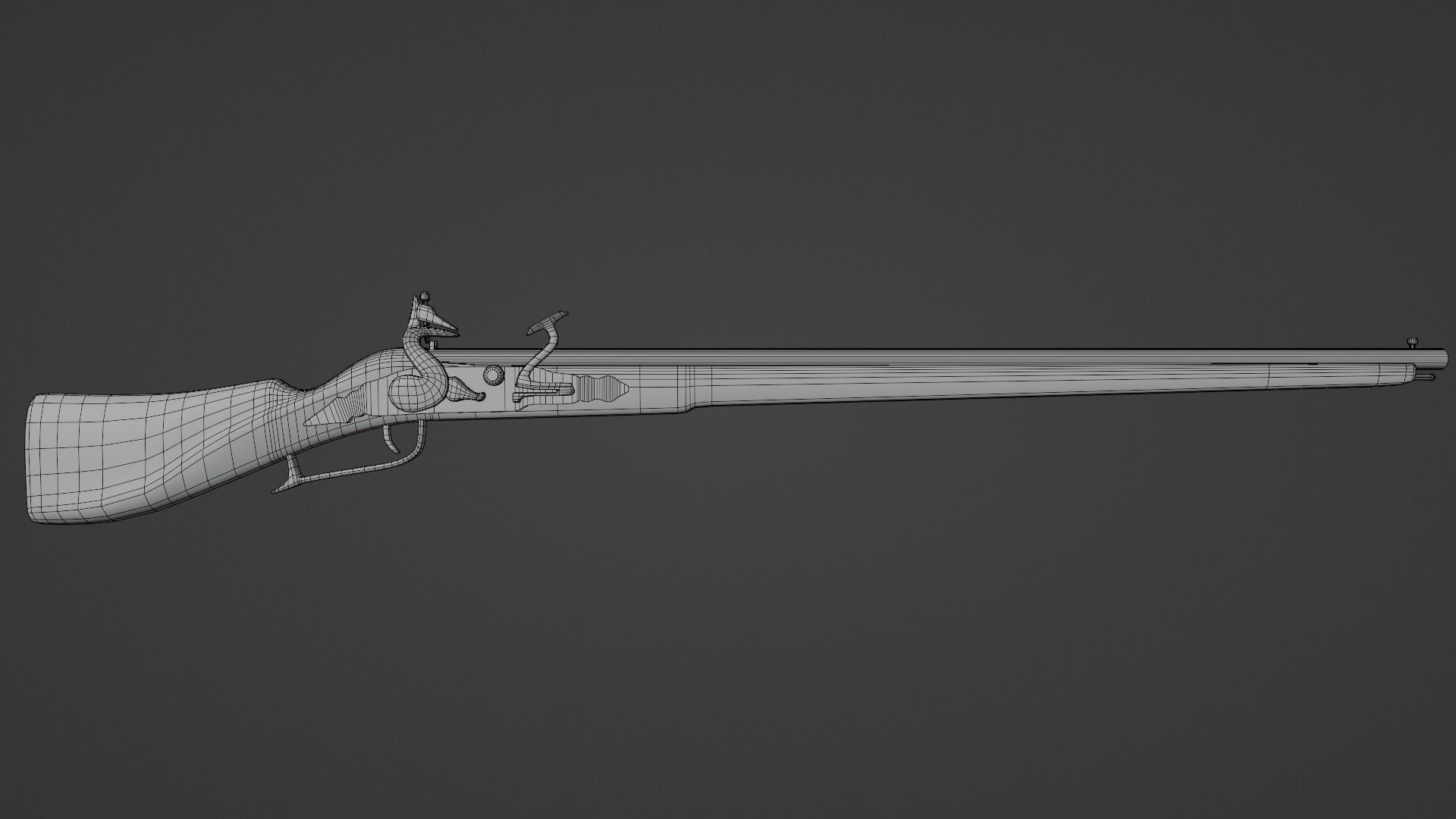 3D model 1597 Snaphaunce Long Rifle VR / AR / low-poly | CGTrader