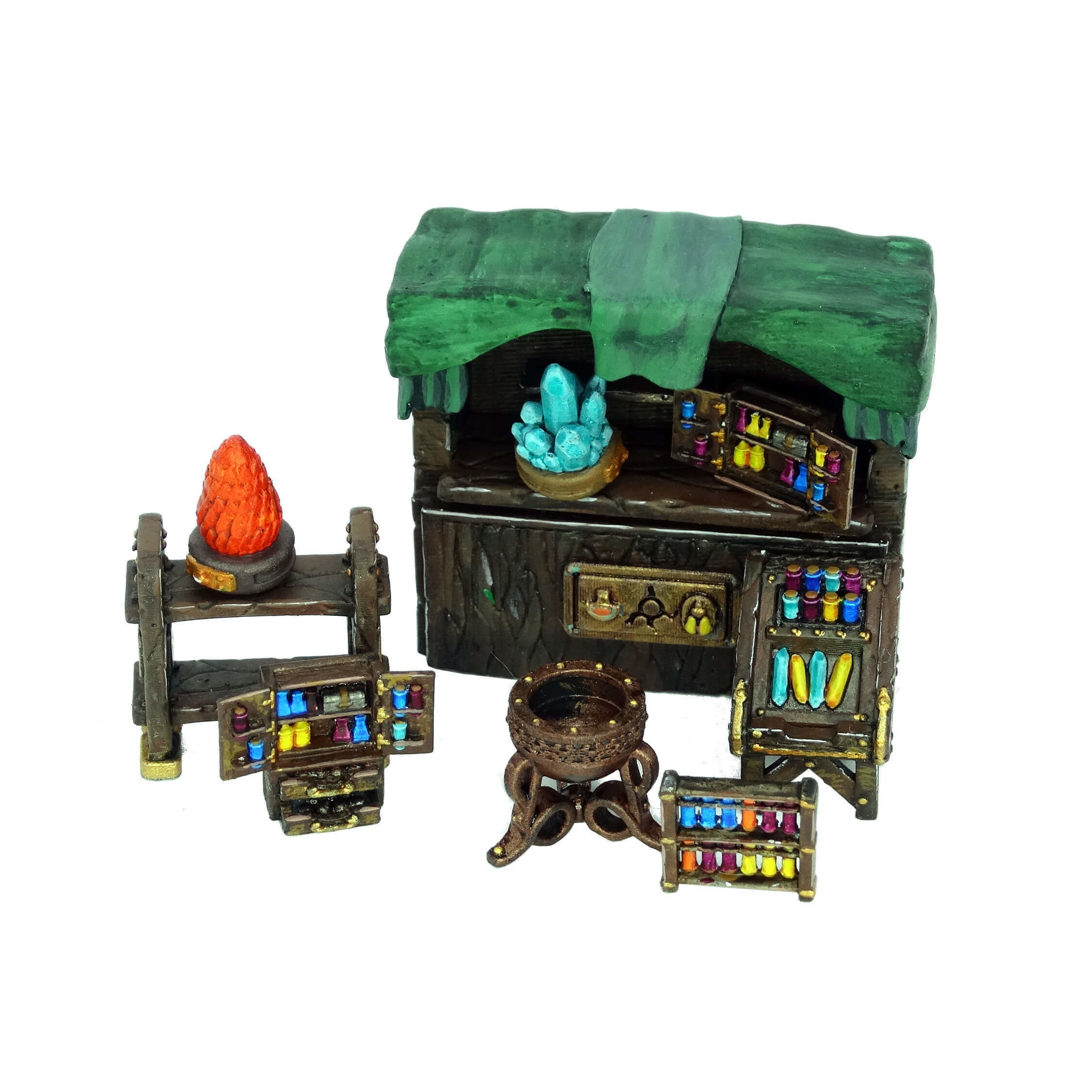 Alchemy Shop And Market Stall Fantasy Tabletop Minis 3D model 3D ...