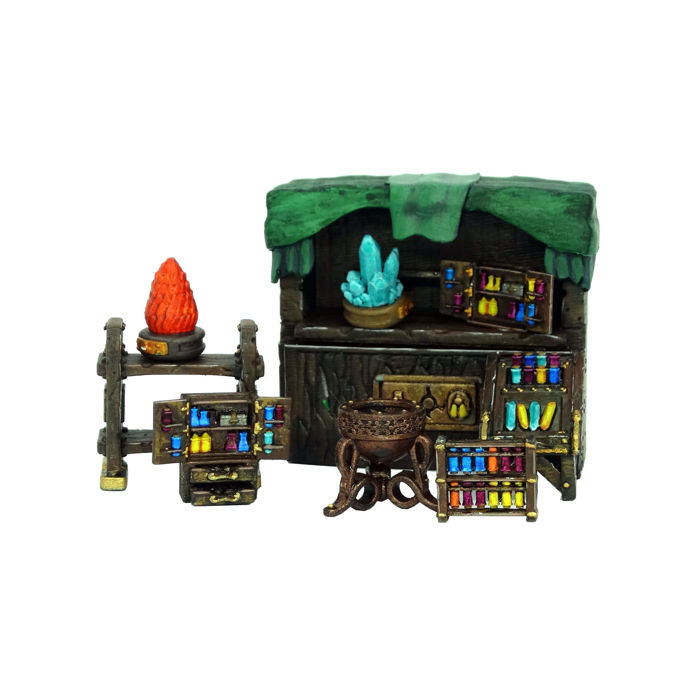 Alchemy Shop And Market Stall Fantasy Tabletop Minis 3D model 3D ...