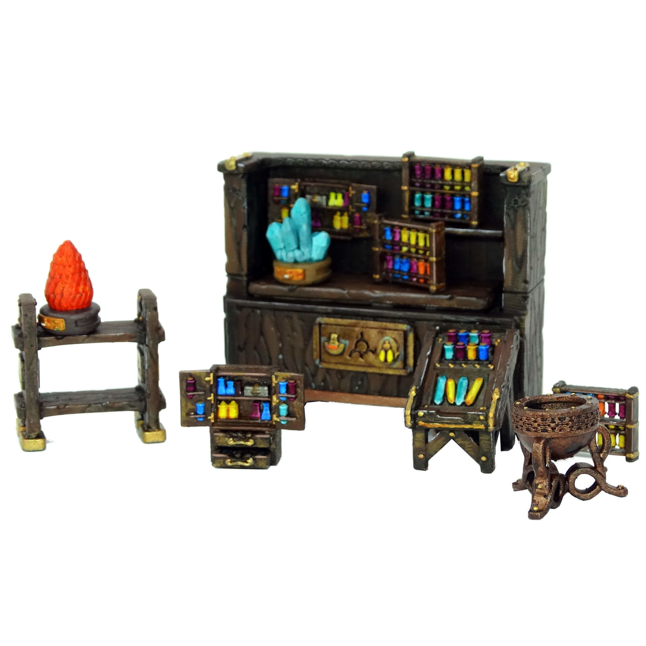 Alchemy Shop And Market Stall Fantasy Tabletop Minis 3D model 3D ...