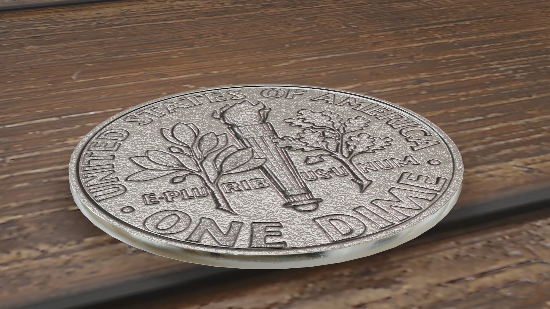 USD American Dollar Coins 3D model | CGTrader