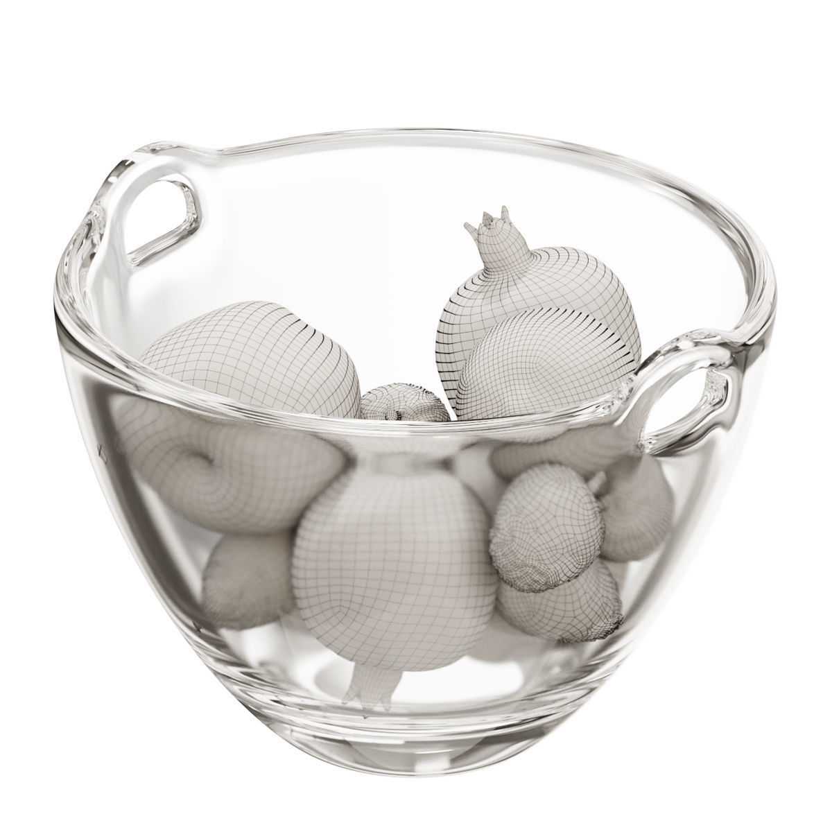 Ono fruit salad bowl set 07 3D model | CGTrader