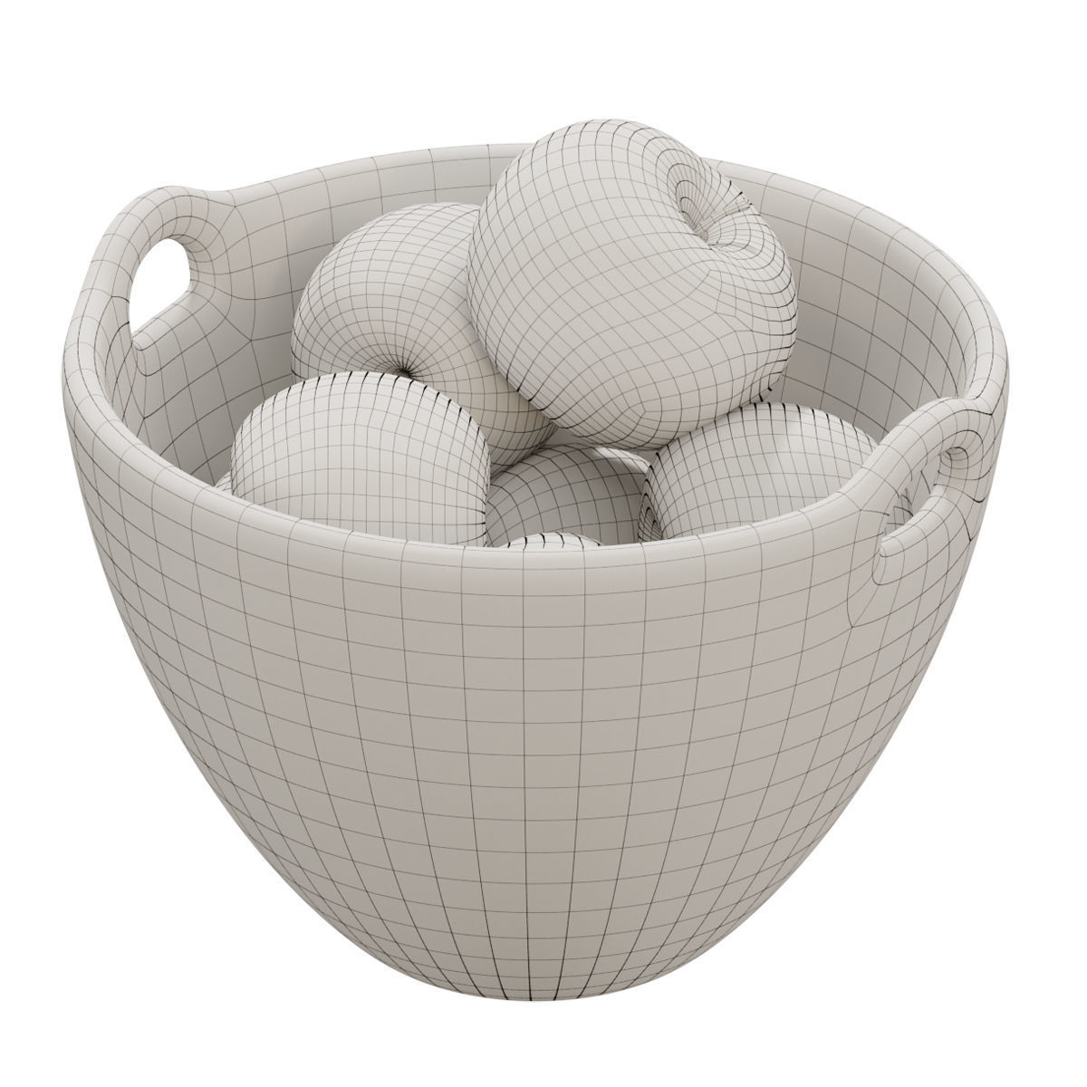 Ono fruit salad bowl set 08 3D model | CGTrader